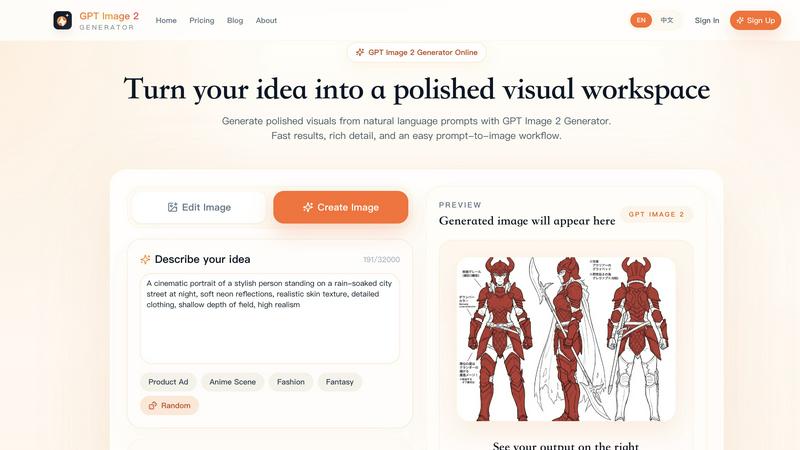 GPT Image 2 Generator: Design Tools AI Tool (2026) - Good AI Tools